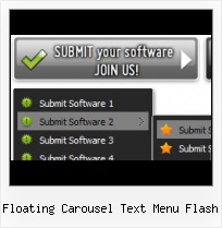 Floating Carousel Text Menu Flash Template